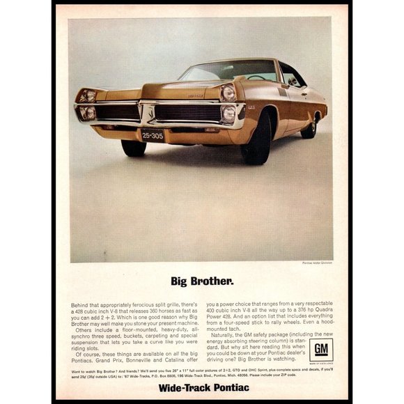 Pontiac | Art | 967 Pontiac 2 2 Coupe Hardtop Vintage Print Ad Big ...